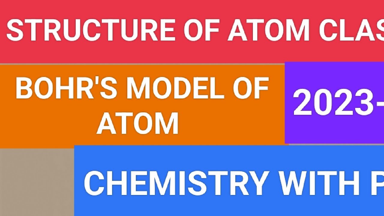 11th||Structure of atom (Chapter-2)||Bohr model of atom||explanation ...