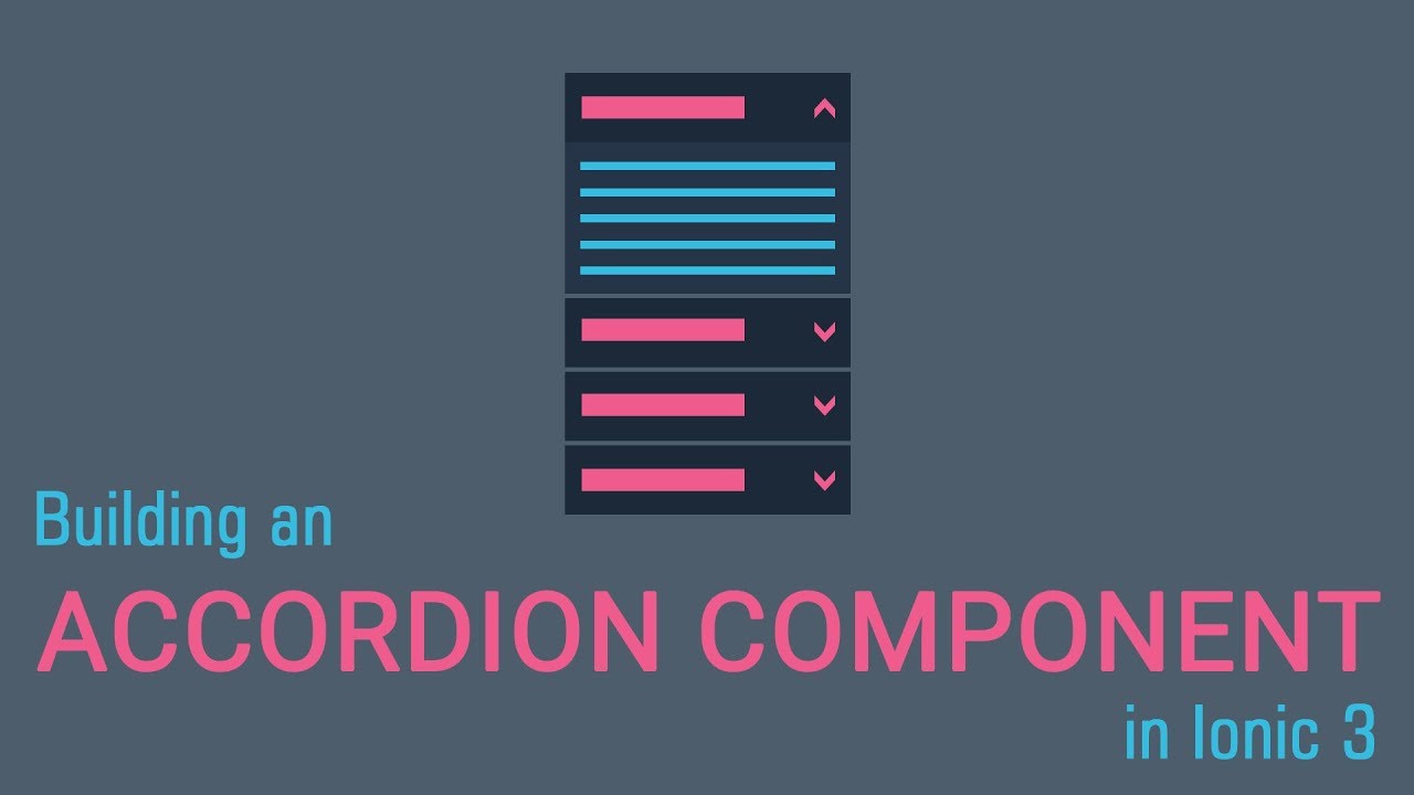 Building an Accordion Component in Ionic 3 - 2 - YouTube