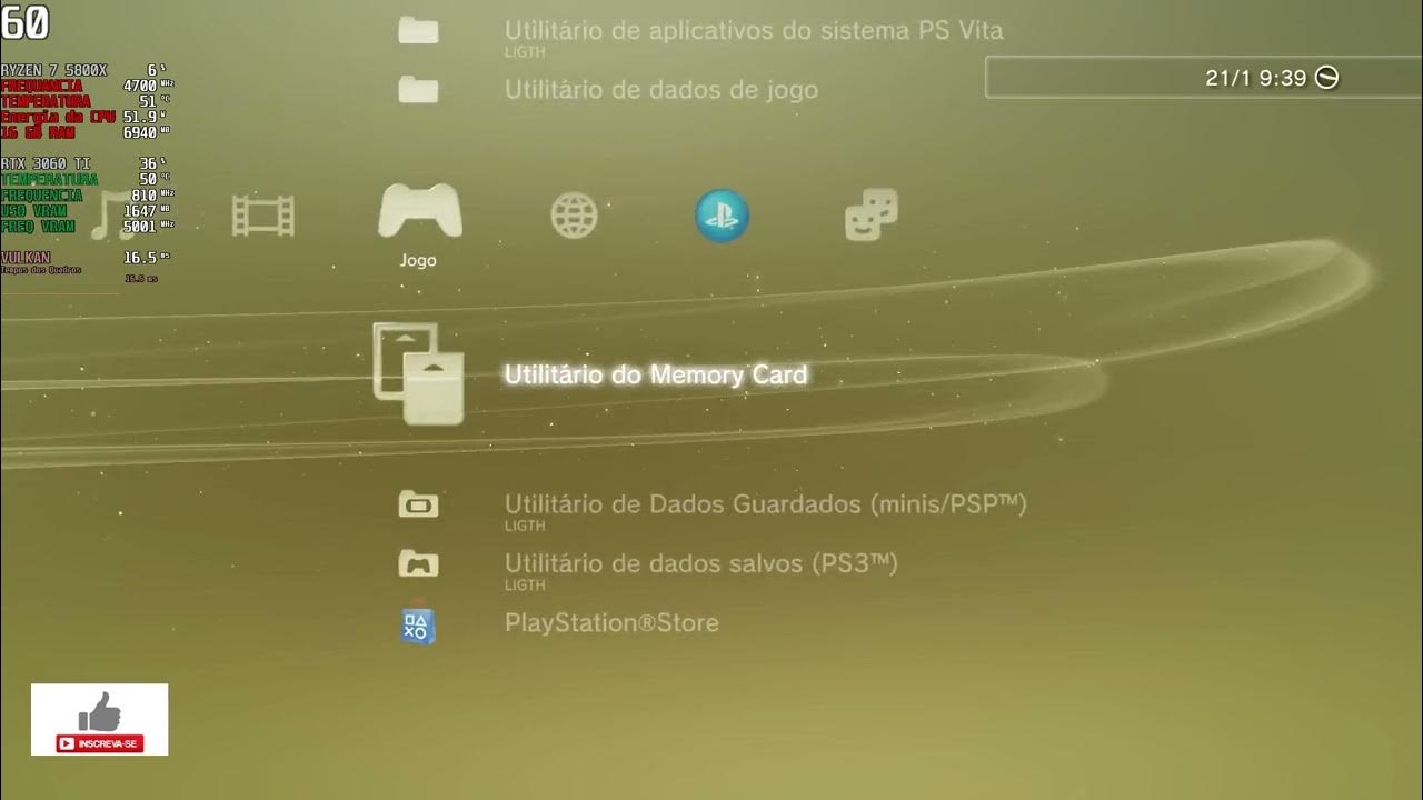 INTERFACE DO PS3 NO EMULADOR DE PS3 O RPCS3 @RPCS3_emu - YouTube