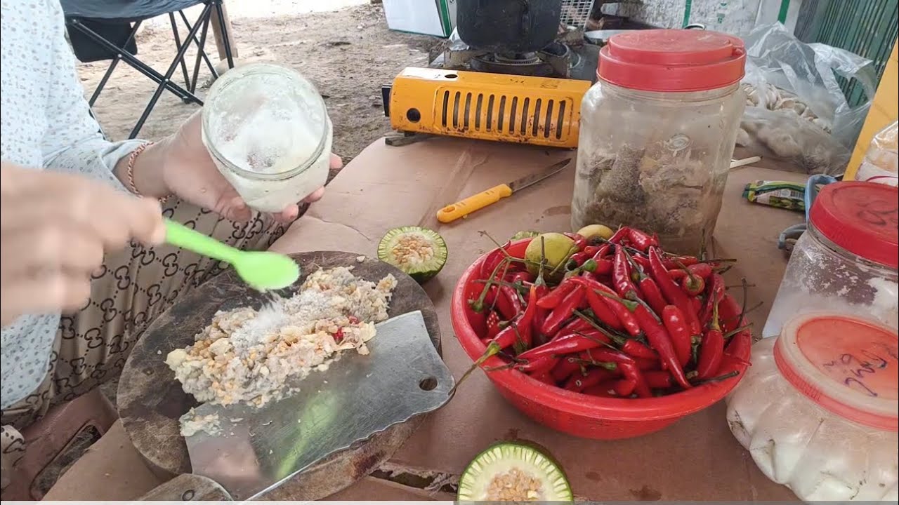Steamed PRAHOK and Rice So Delicious, Countryside Cambodia - YouTube