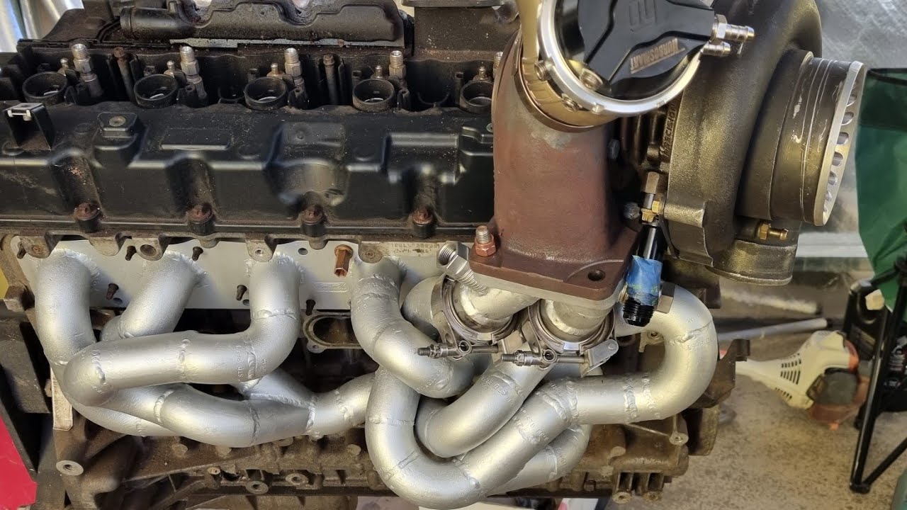 First Start Equal length Manifold N54 6466 - YouTube