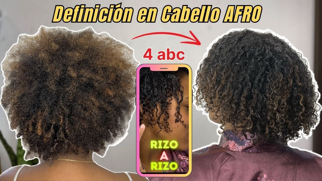 La mejor Definición de rizos en cabello Afro Corto tipo 4 🫶🏾 - YouTube