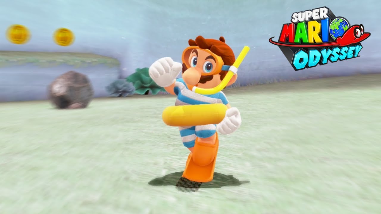 Super Mario Odyssey Lake Kingdom Walkthrough - YouTube