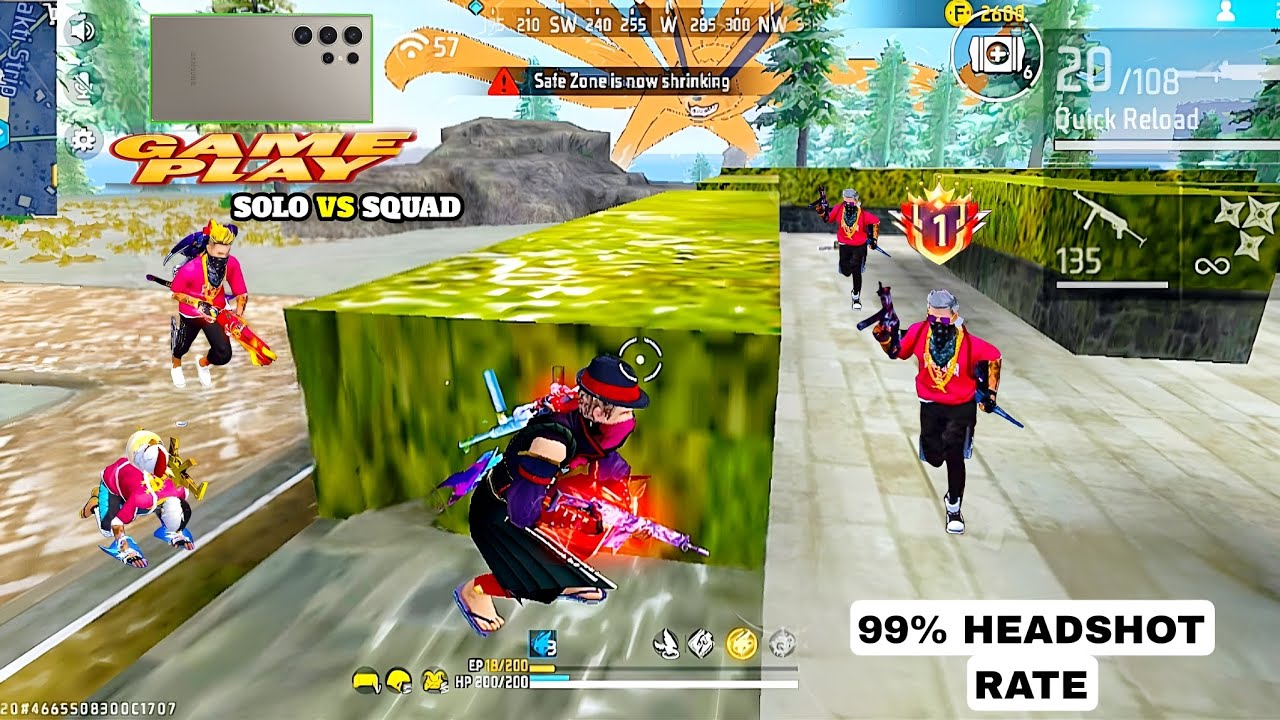 BERMUDA LOBBY ☔ SOLO VS SQUAD | PARAFUL+MP40 99%HEADSHORT RATE [GDX GAMING] SUMSUNG s24 U # ...