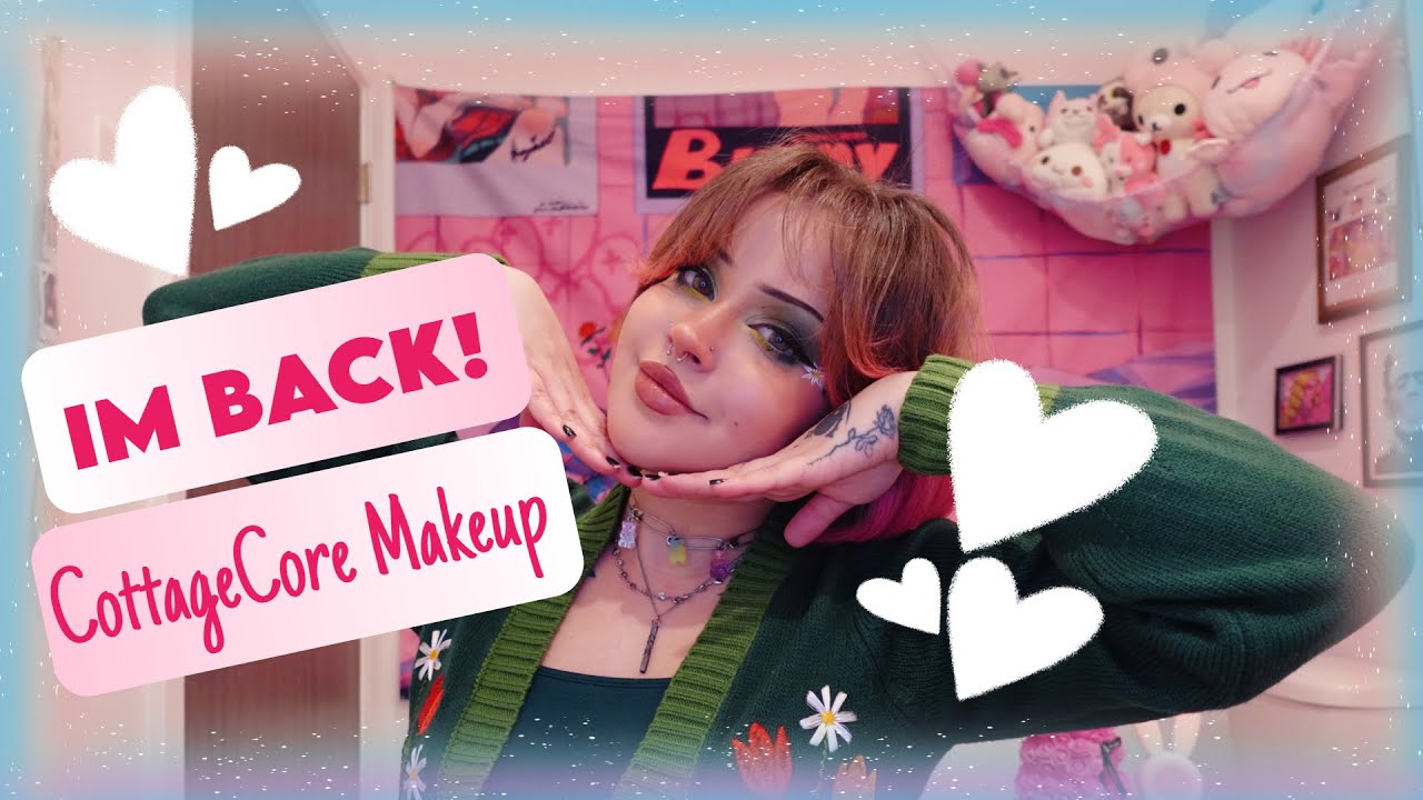 IM BACK!!! Cottage Core + Flower Floral Makeup & Catching Up ♥ #makeup ...
