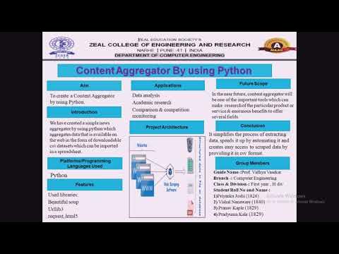 Content Aggregator Using Python - YouTube