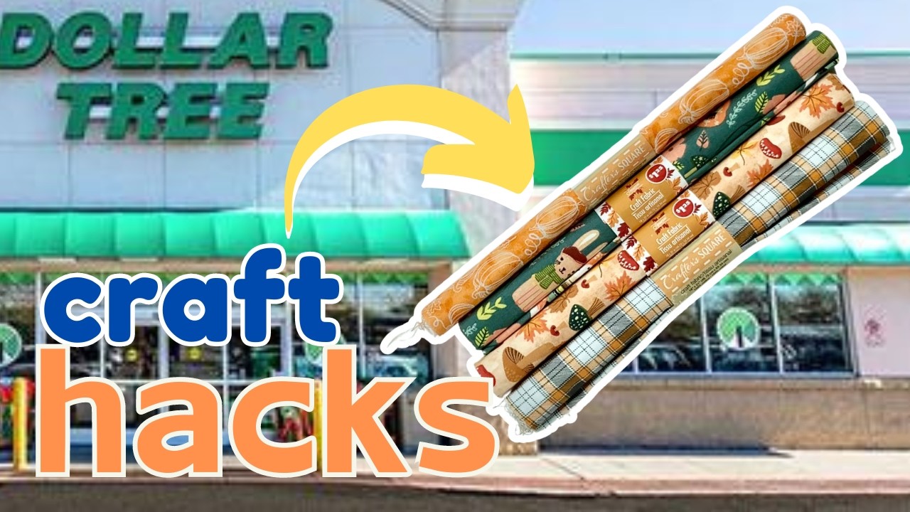EVERYONE Will Want To Try These Dollar Tree FABRIC DIY HACKS | FALL DIY ...