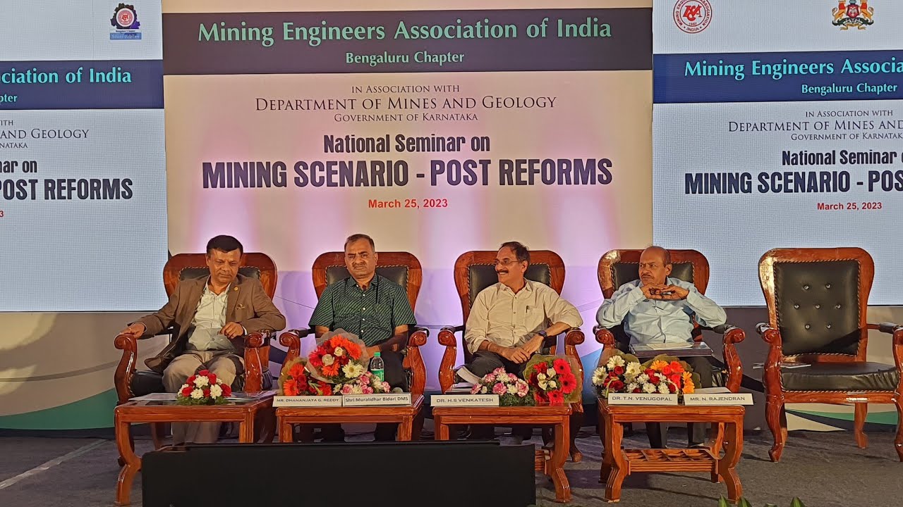 Mining Engineers Association of India, Bangalore,National Seminor On ...