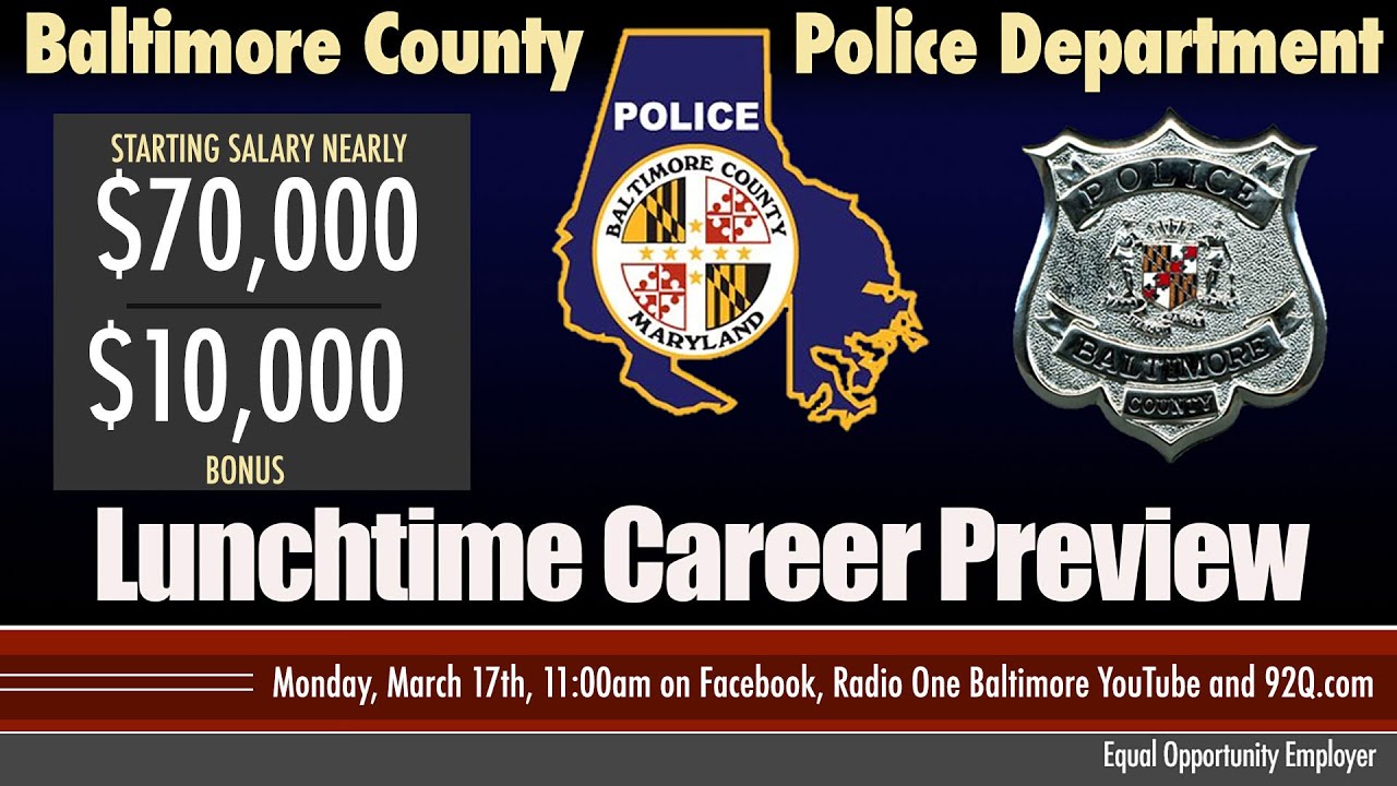 Baltimore County Police Department - Lunchtime Career Preview - YouTube