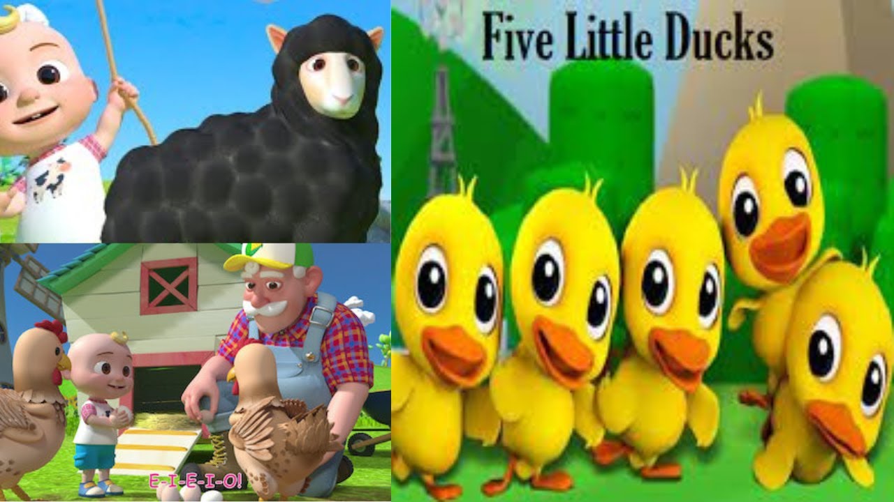 Old MacDonald and Five Little Ducks Songs - Fun and Educational Nursery ...