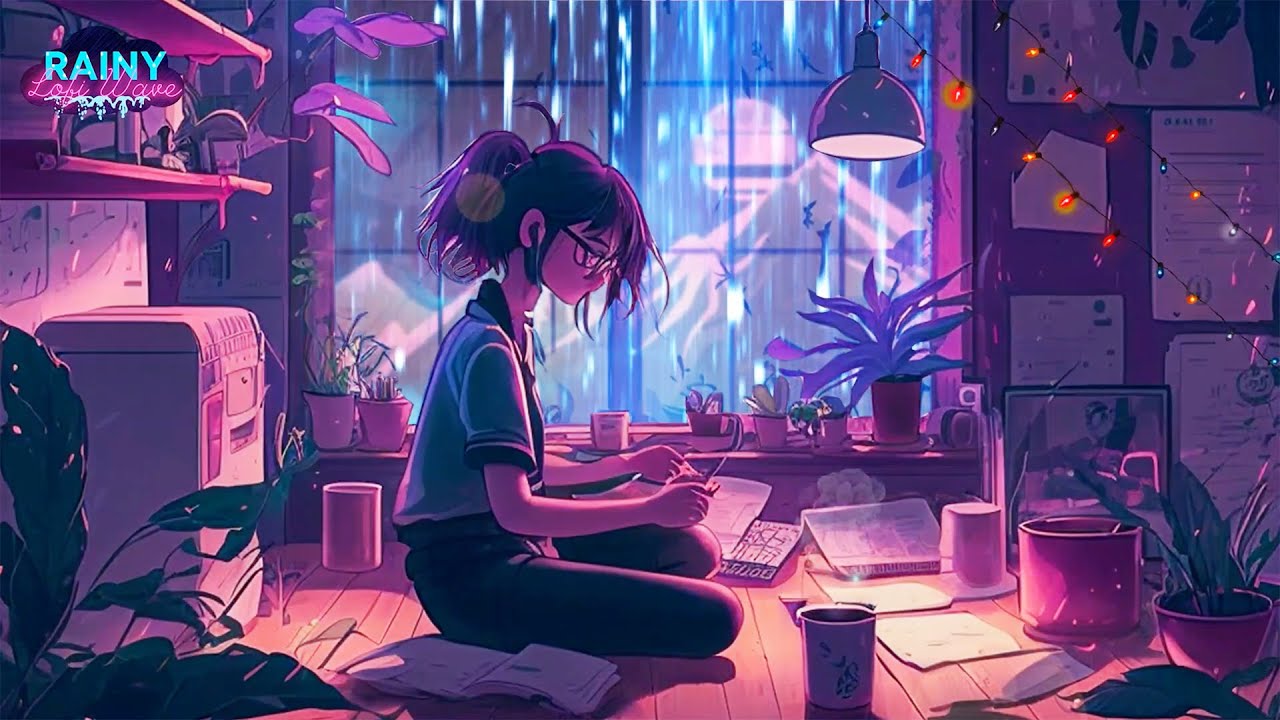 ⛈️ Rainy Study Session in the Mountain House with Thunder | Lo-fi Hiphop Beats to Relax/Study to ...