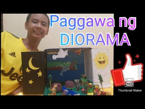 PAGGAWA NG DIORAMA TUTORIAL- Teorya Ng Paglalang - YouTube