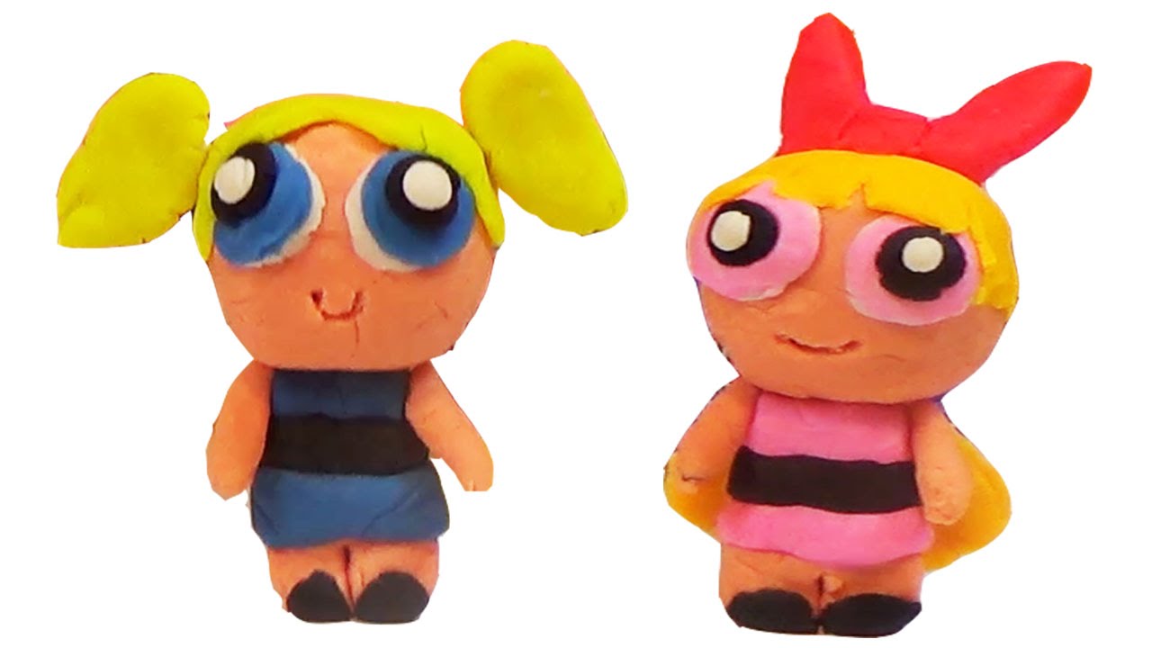 Cartoon Network PLAYdoh characters Bubbles & Blossom Powerpuff Girls ...