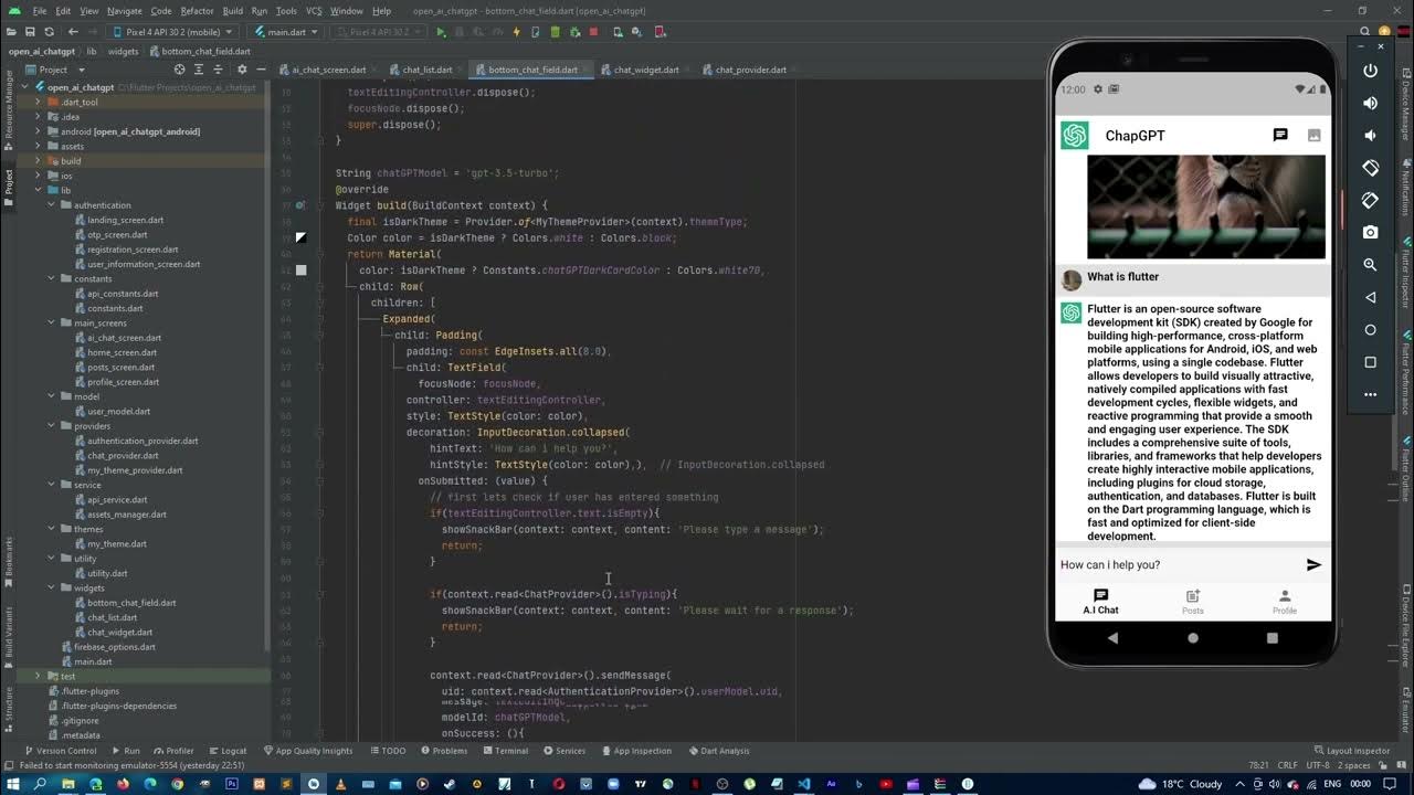 39 Flutter, Firebase and ChatGPT: Dall-E Image Sharing App - Scroll controller - YouTube