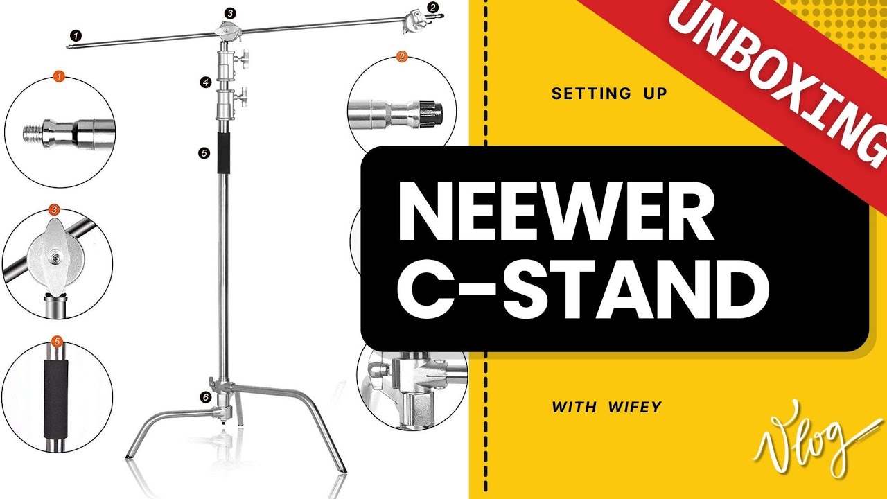 Must Have! How we set up our Heavy Duty Neewer C Stand with Boom Arm ...