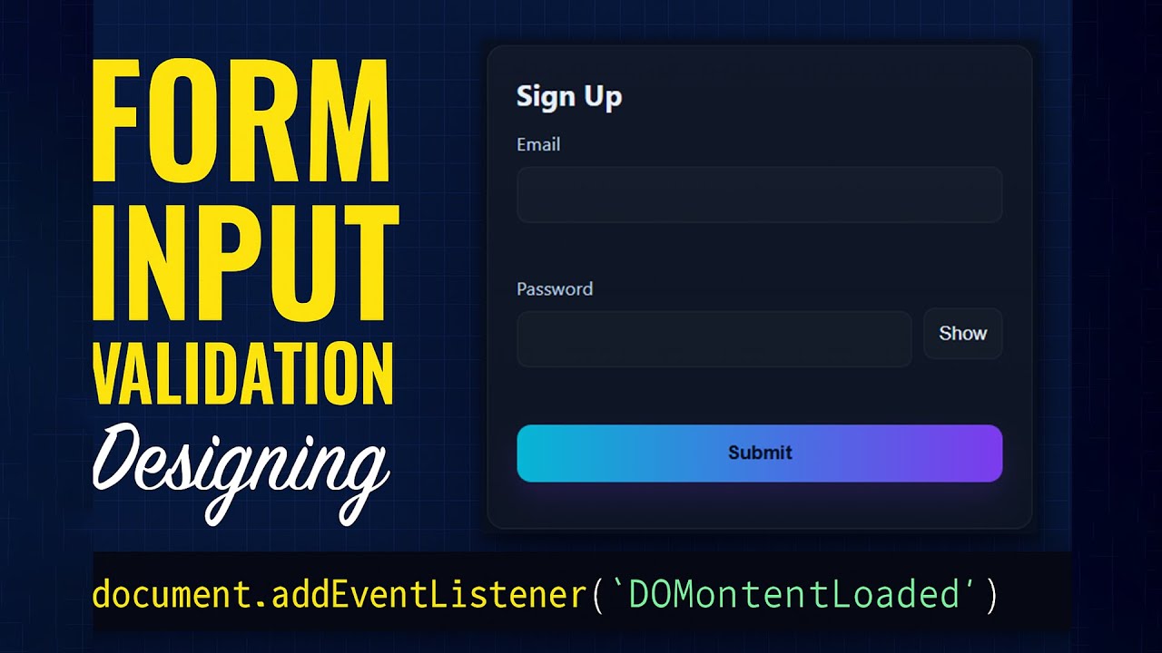 Build a Stunning Sign-Up Form from Scratch HTML & CSS #speedcode - YouTube
