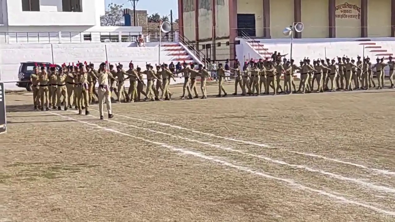 Ncc pared on 26 january program at club ground biaora - YouTube
