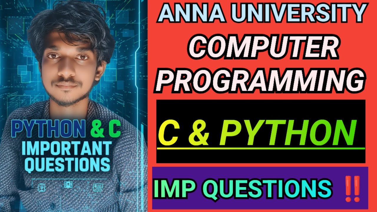 Computer Programming C & Python Questions‼️| Engineering C & Python ...