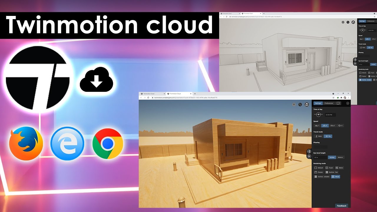 🕑 Twinmotion CLOUD (EASY & QUICK) sharing - YouTube