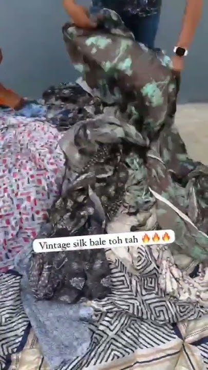 Vintage Silk Bale Fabric Full Bale 490k Also In Half Quarter 1 4and 1 8