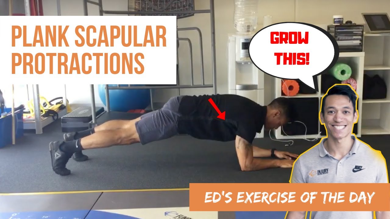 Ed's Exercise Of The Day - Plank Scapular Protractions - YouTube