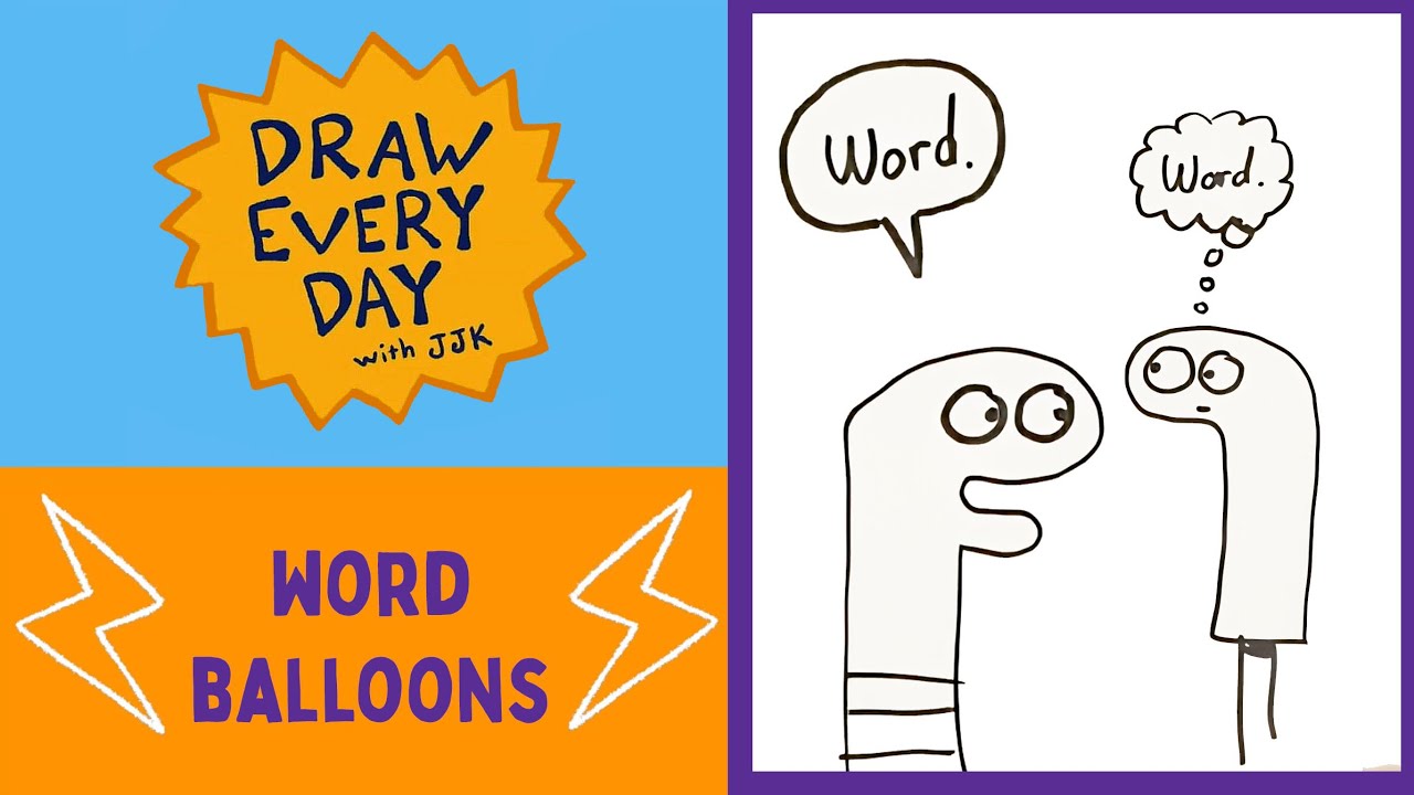 WORD BALLOONS ️ Draw Every Day with JJK ep. 7 - YouTube