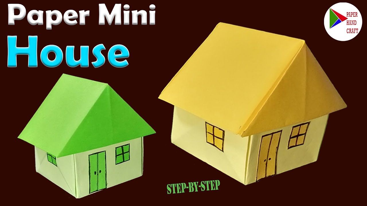 Easy making an amazing Mini Paper House - Step by step - YouTube
