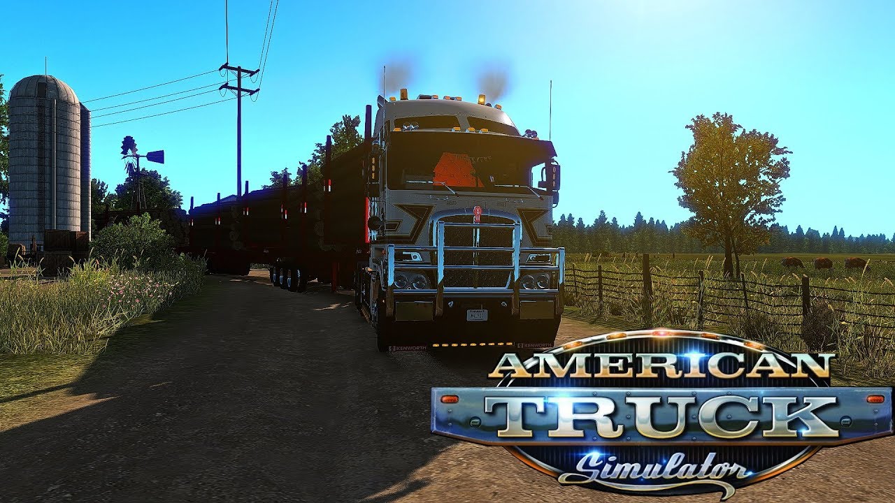 ATS Mods 1.36: ARCTIC LOGS TRIPLE TRAILER OWNABLE MOD//American Truck ...