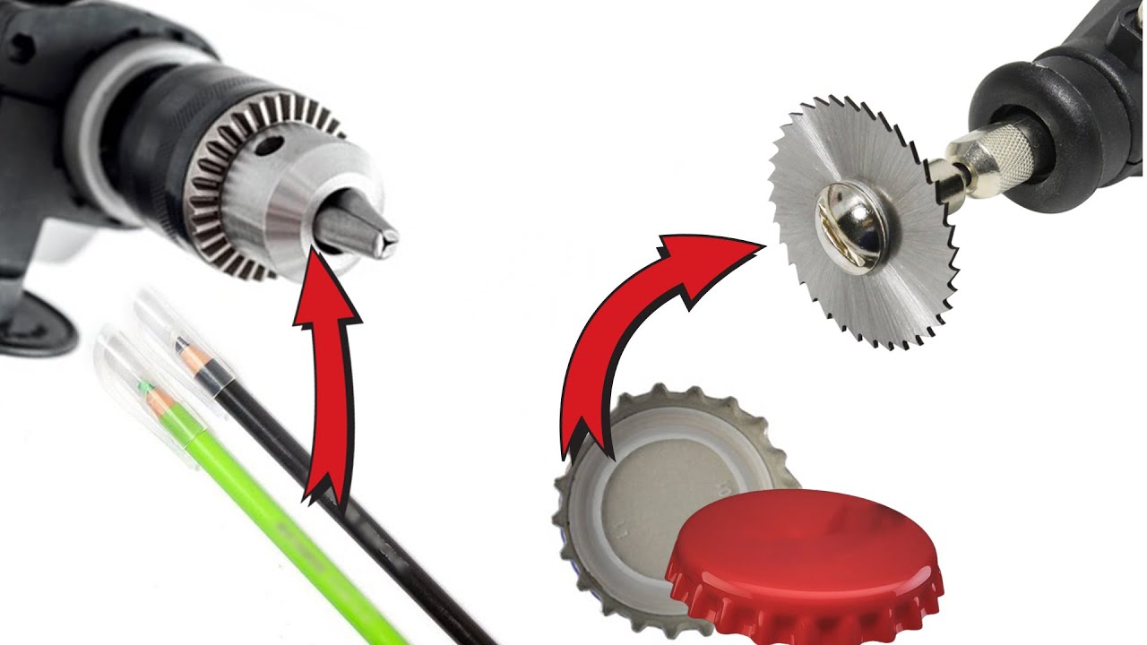 How to make Drill Chuck and Saw for dc motor at home - YouTube