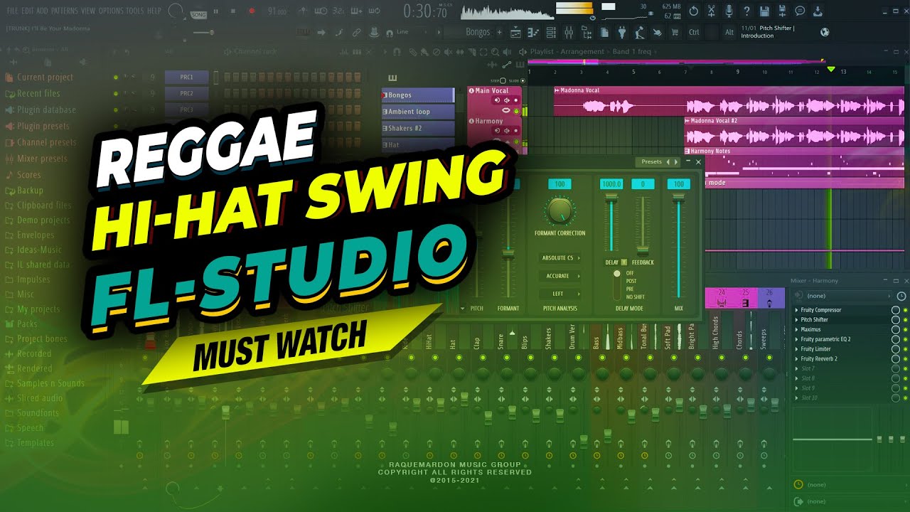 How To Add Swing To Reggae HiHats (FL Studio) - YouTube
