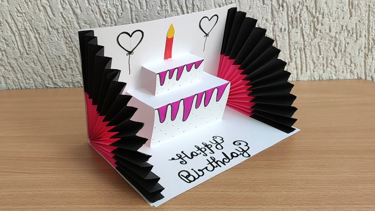 How To Make Creative Handmade 3d Birthday Cards