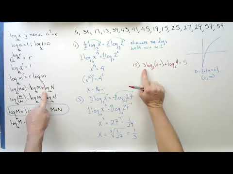 Simplifying log expressions homework solutions section 5.6 - YouTube