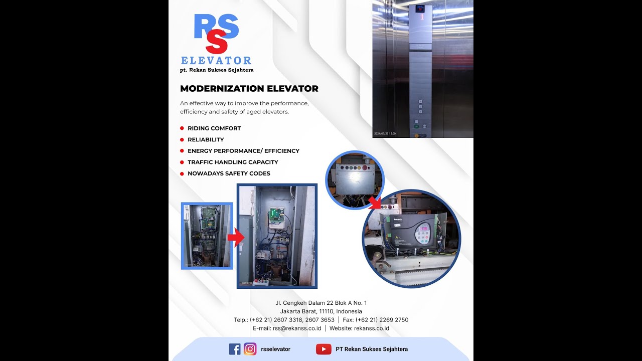 Modernization Elevator (RSSElevator) Upgrade Your Old Elevator - YouTube