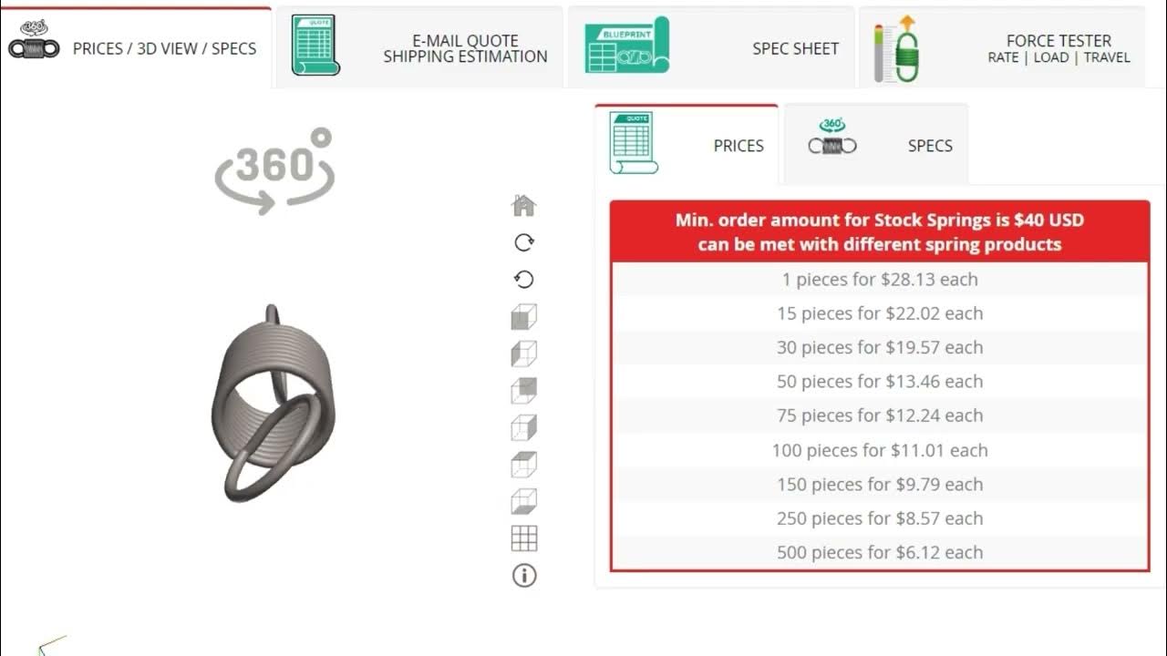 How to Use Spring Finder 5.0 to Find the Perfect Extension Spring - YouTube