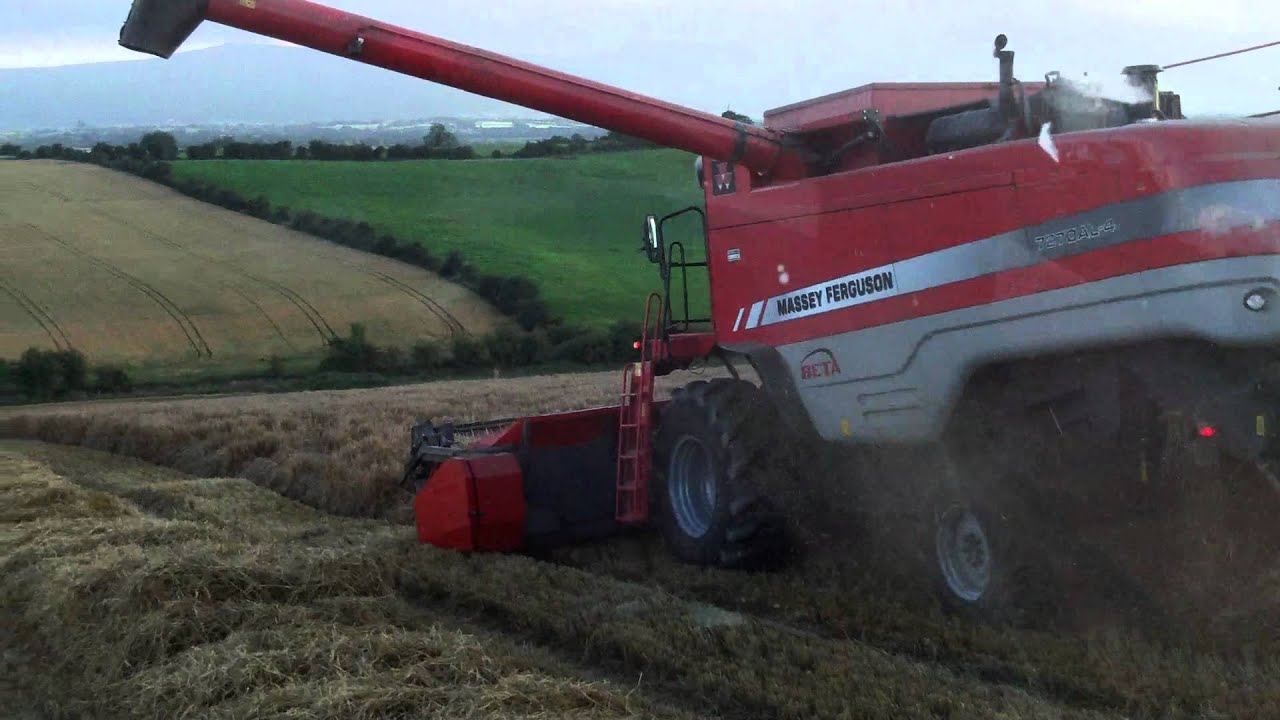 Massey Ferguson 7270 AL4 Beta Combine - YouTube