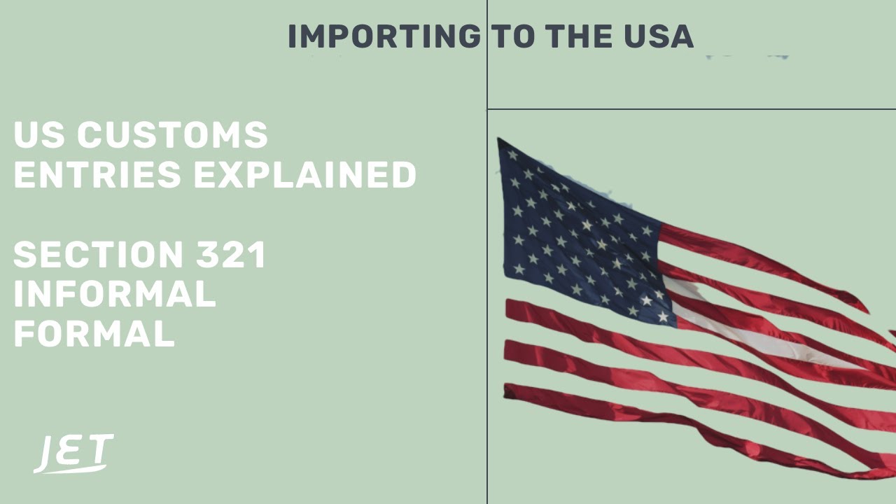 US customs entry types explained - YouTube