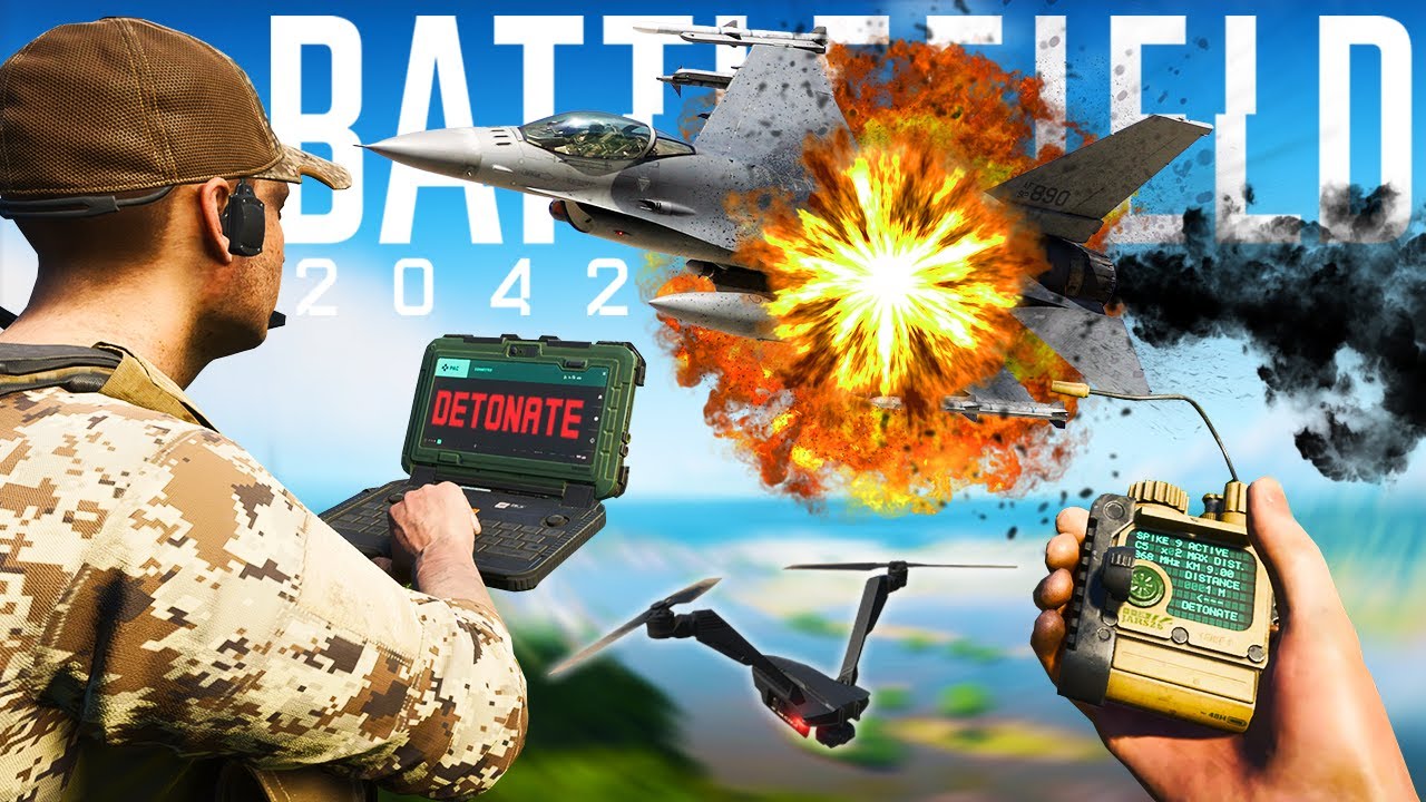 EXPLODING a JET with a C5 DRONE! (Battlefield 2042) - YouTube