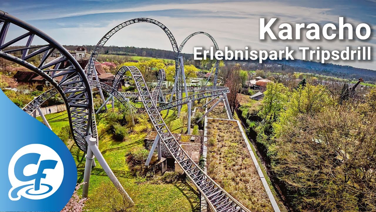 Karacho front seat on-ride 5K POV @60fps Erlebnispark Tripsdrill - YouTube