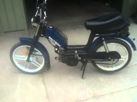 Motron moped start and run - YouTube