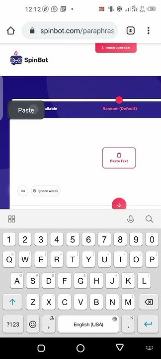 How to use Spinbot Paraphrasing for free instead of Quillbot. - YouTube