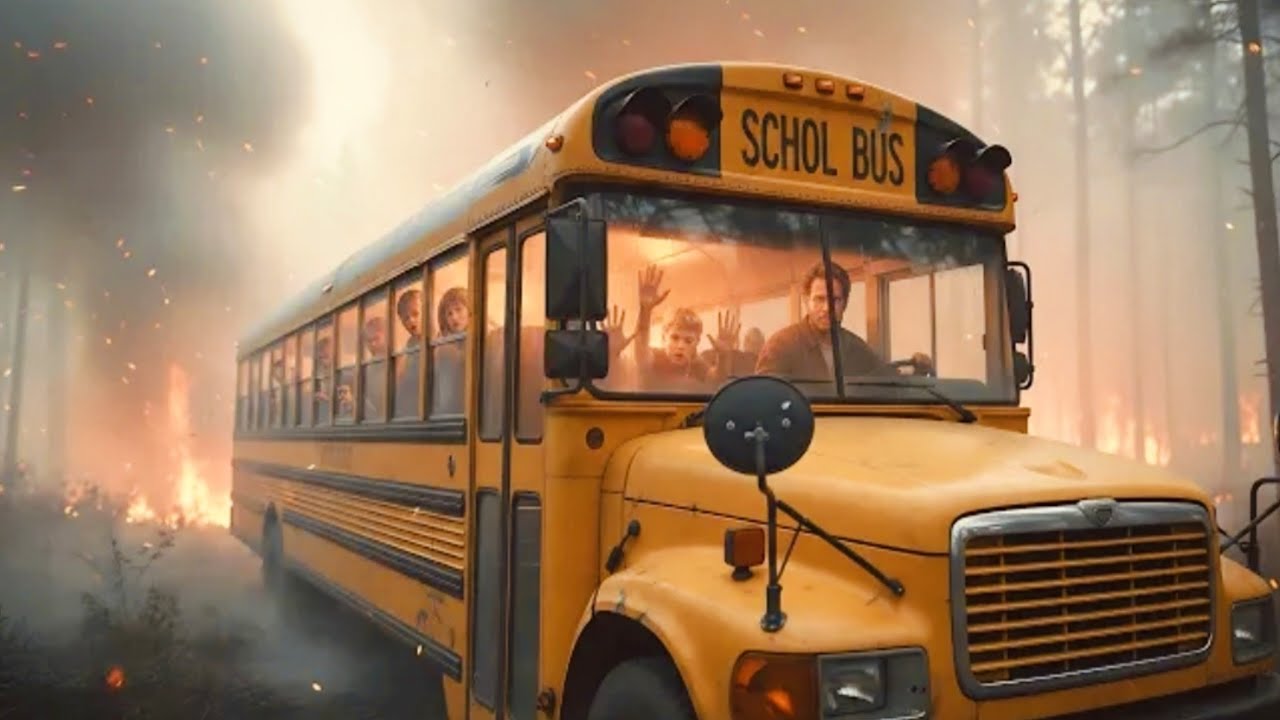 Aag Ke Beech Ek Bus, 22 Bachche Aur Ek Hero | The Lost Bus (2025) Film ...