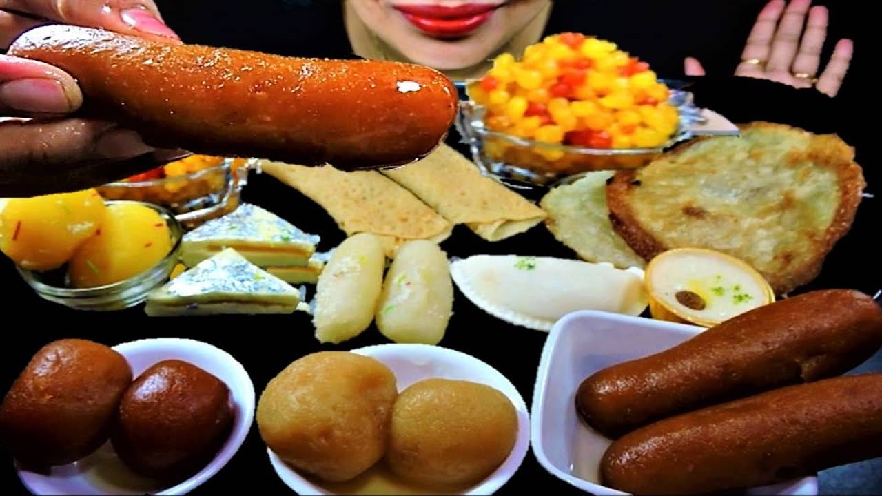 EATING *BENGALI MITHAI*: ASMR CHALLENGE *TRADITIONAL INDIAN SWEETS ...