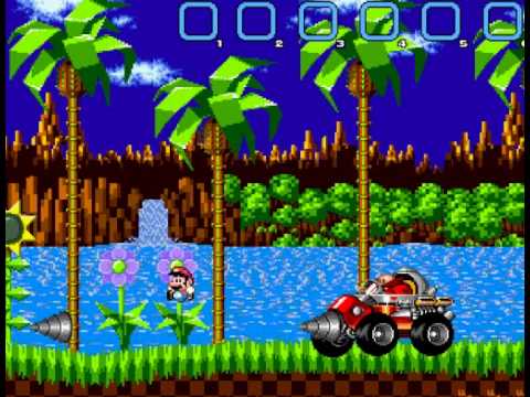 Mario Remix Boss Edition: Mario Vs Drill Robotnik - YouTube