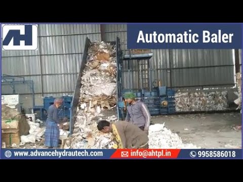 Cardboard, OCC Waste Baler, Fully Automatic Horizontal Waste Paper ...