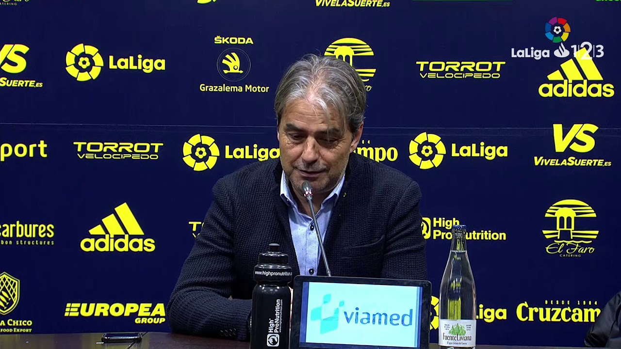 Rueda de prensa de José Ignacio González tras el Cádiz CF vs RC ...