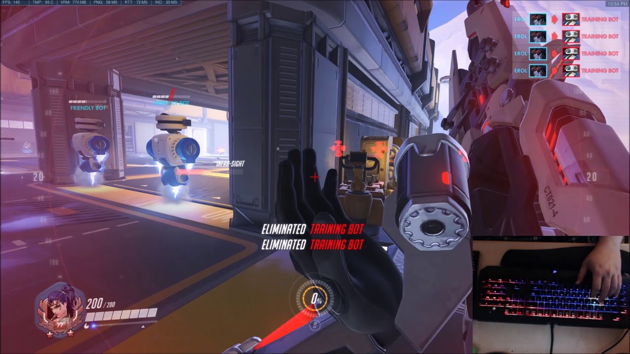 Overwatch with Razer Chroma Lighting - YouTube