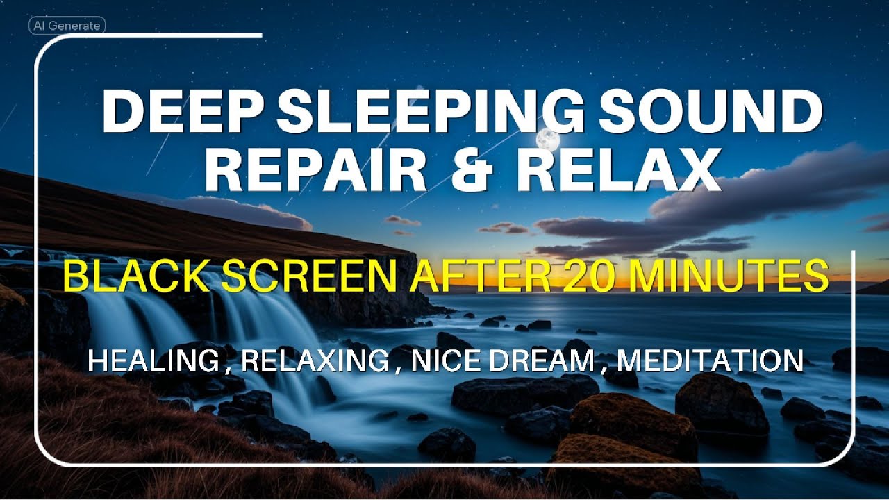 4hours relaxing sleep music with black screen after 20 minutes spa ...