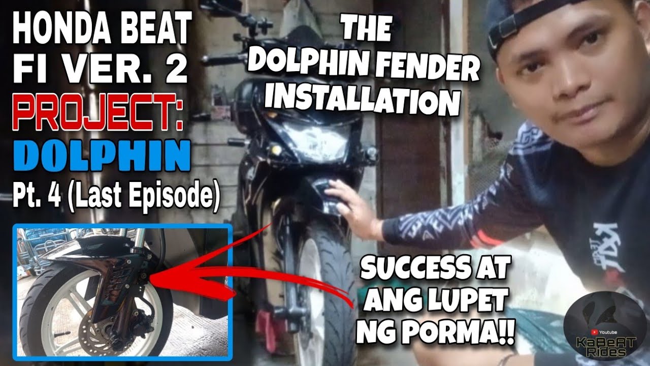 Honda Beat FI V2 Project Dolphin Part 4: Dolphin Fender Installation - YouTube