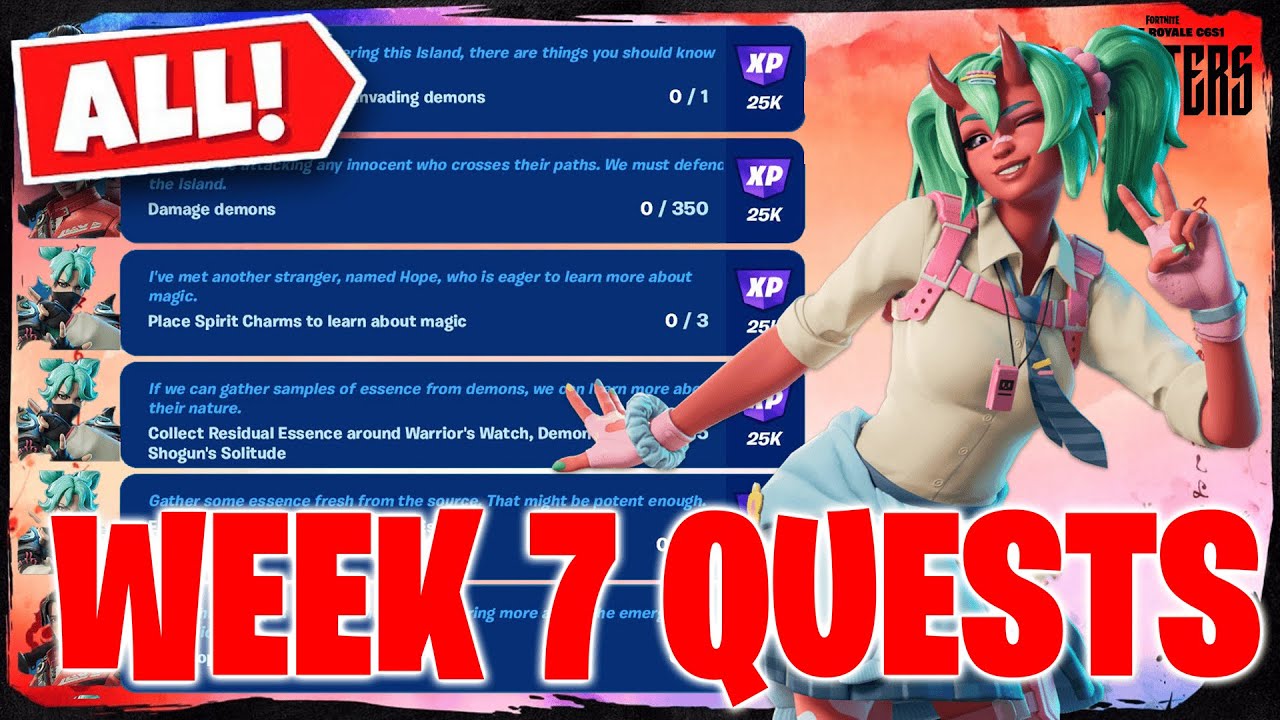 Fortnite Week 7 Seasonal Quests (Full Guide) - YouTube