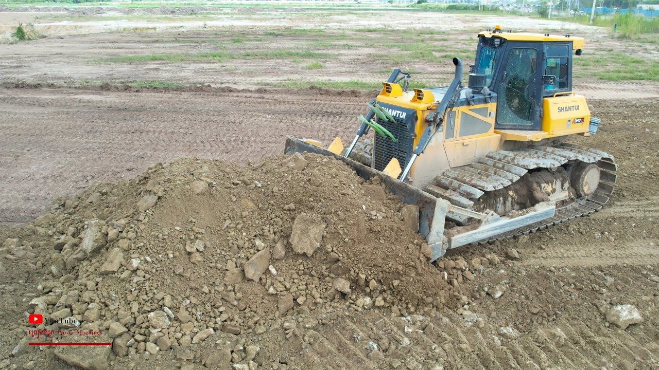 Great Activities Dozer Truck Road Construction New Building ...